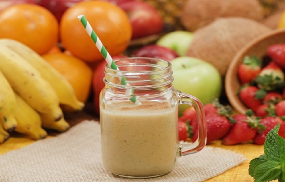 Batida Gelada de Banana